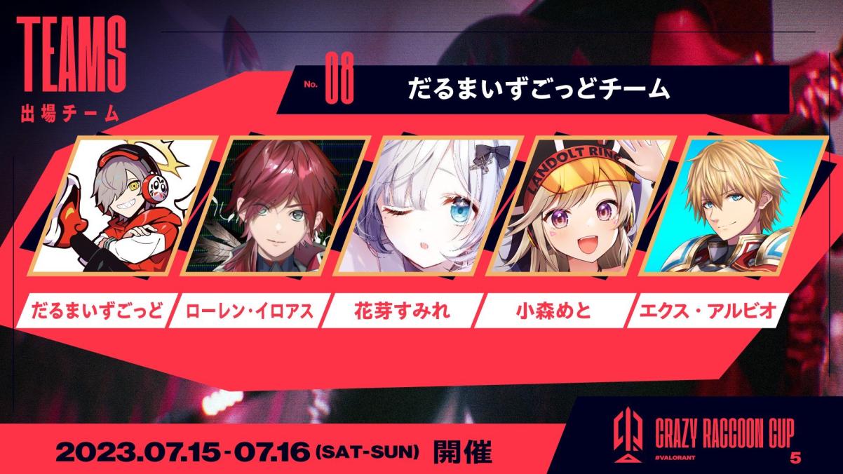 第5回 CRカップ VALORANT メンバーと大会概要まとめ | StreamerJ